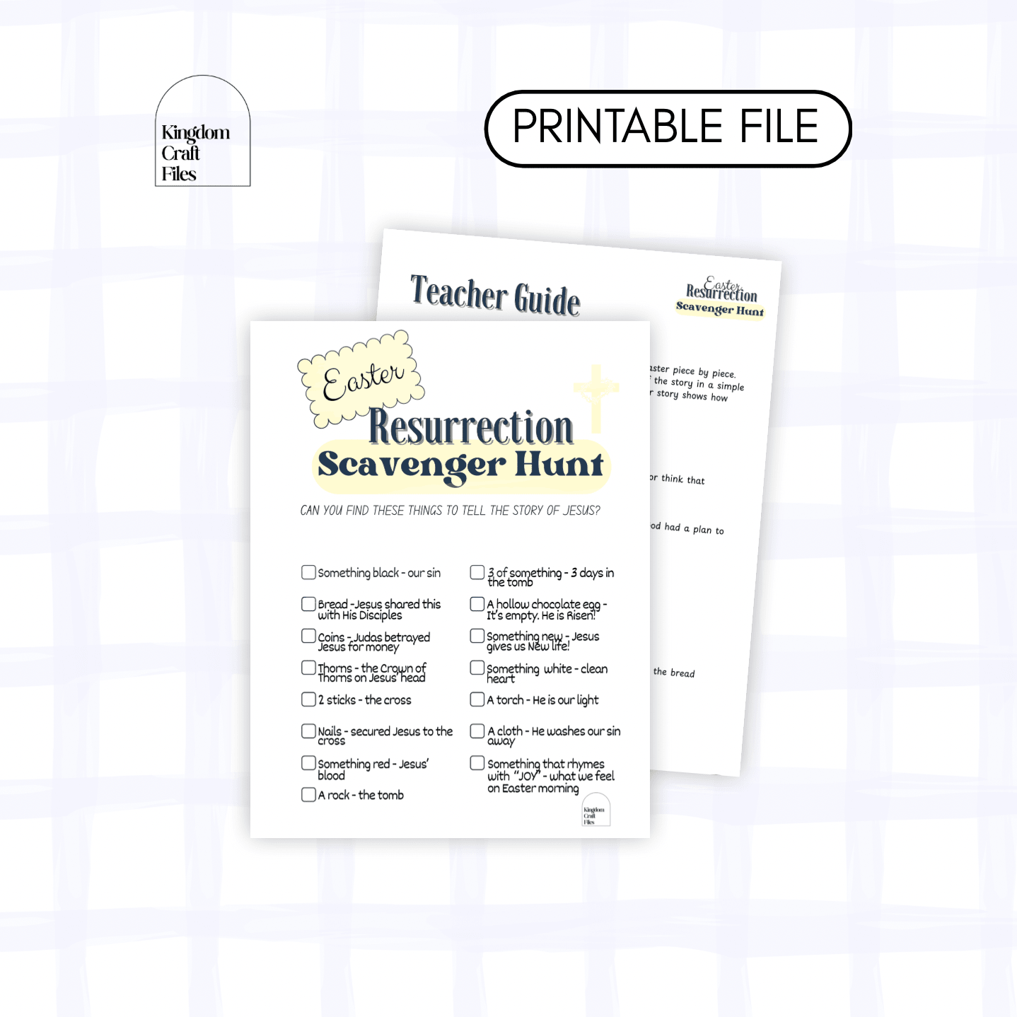 Resurrection Scavenger Hunt + Teaching Guide | Printable | Christ Cent ...