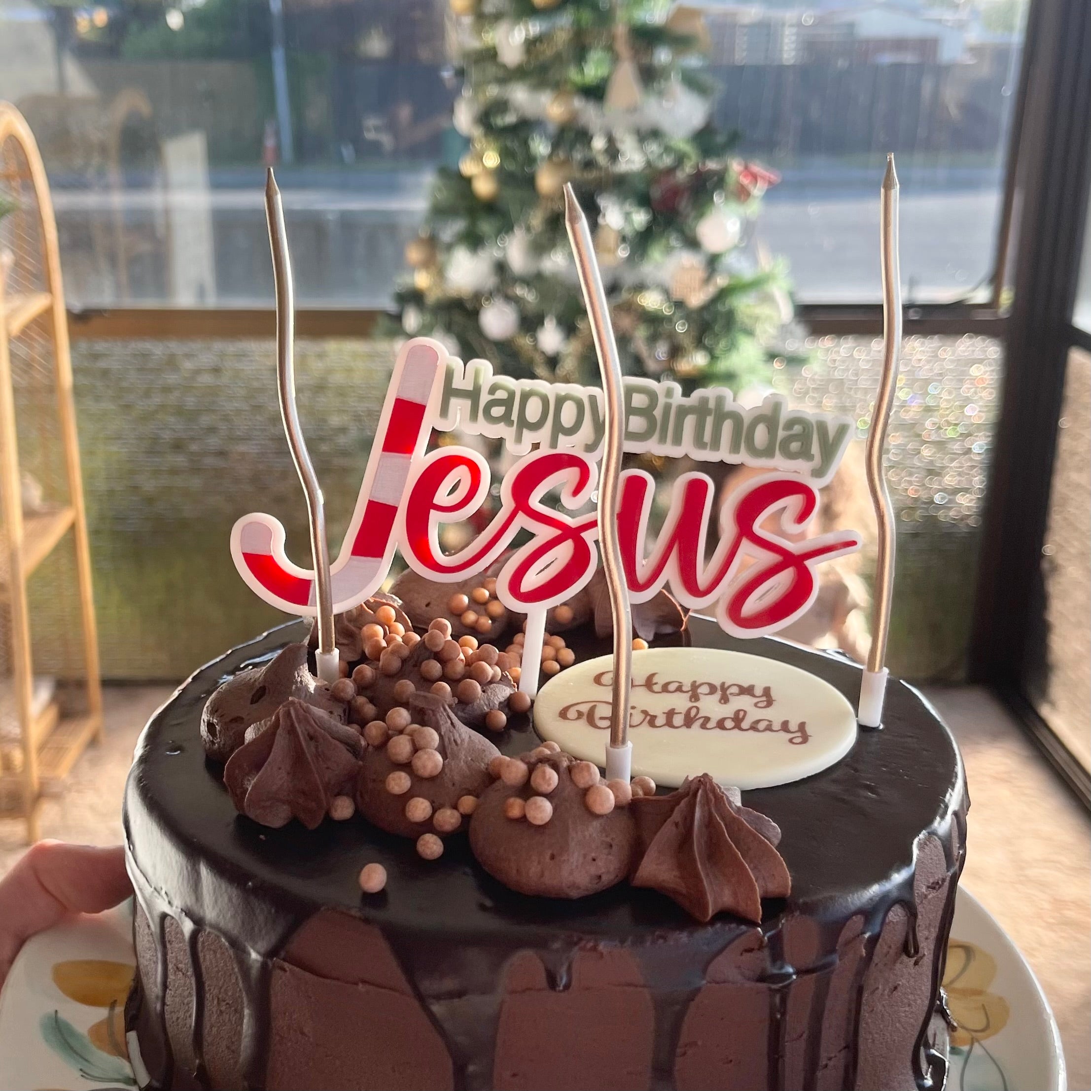 Happy Birthday Jesus | Cake Topper | Candycane Design – Remarkable ...