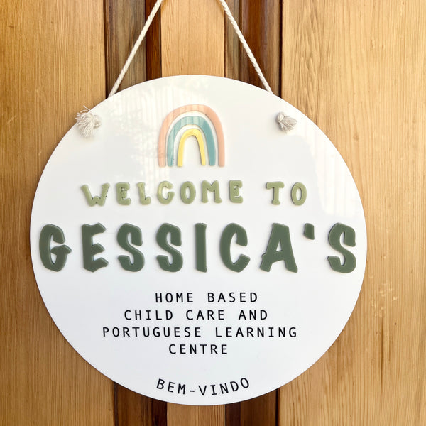 Childcare Centre Welcome Sign – Remarkable Creations